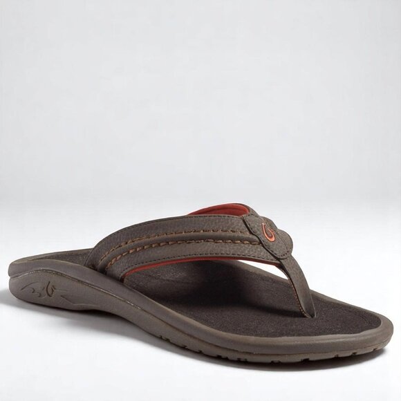 OluKai | Shoes | Olukai Hokua Water Resistant Flip Flop Sandals Dark ...